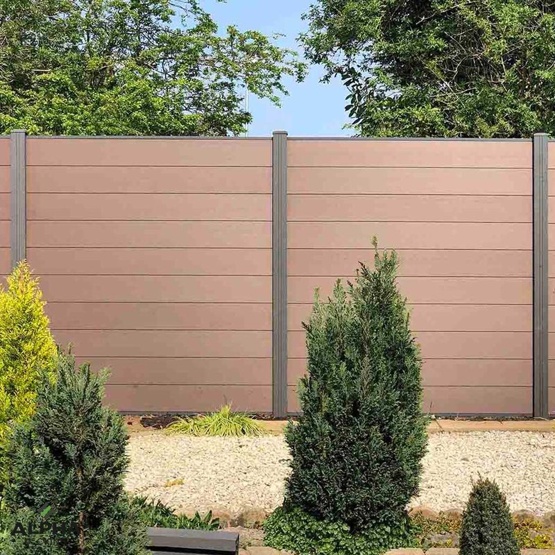 6ft x 6ft Finished Height Composite Fence Panel Sets | To Fit Concrete Posts | Alpha Decking